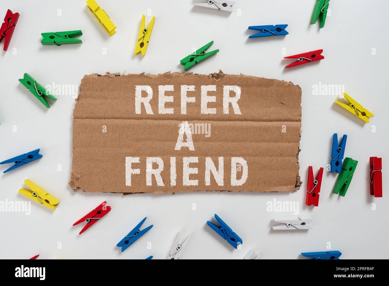 Writing displaying text Refer A Friend. Business approach ...