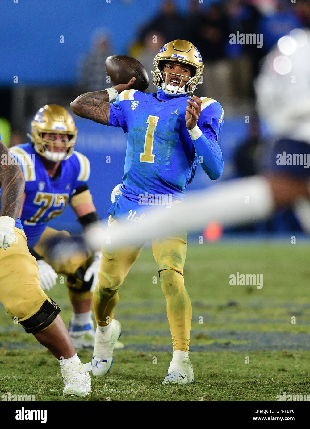 (FILE PHOTOS).former UCLA Bruins quarterback (1) Dorian Thompson ...