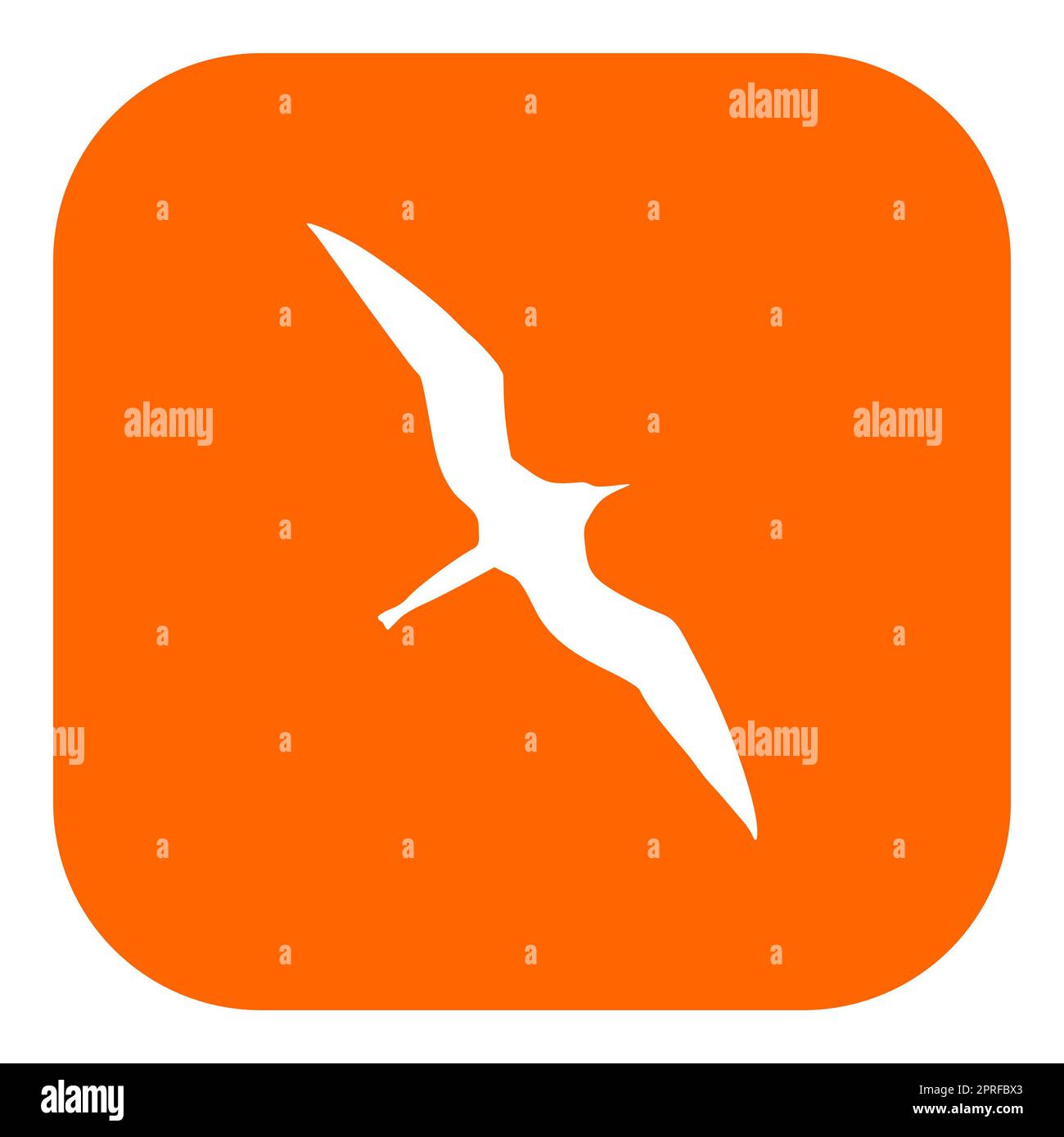 Frigate bird and app icon Stock Photo - Alamy