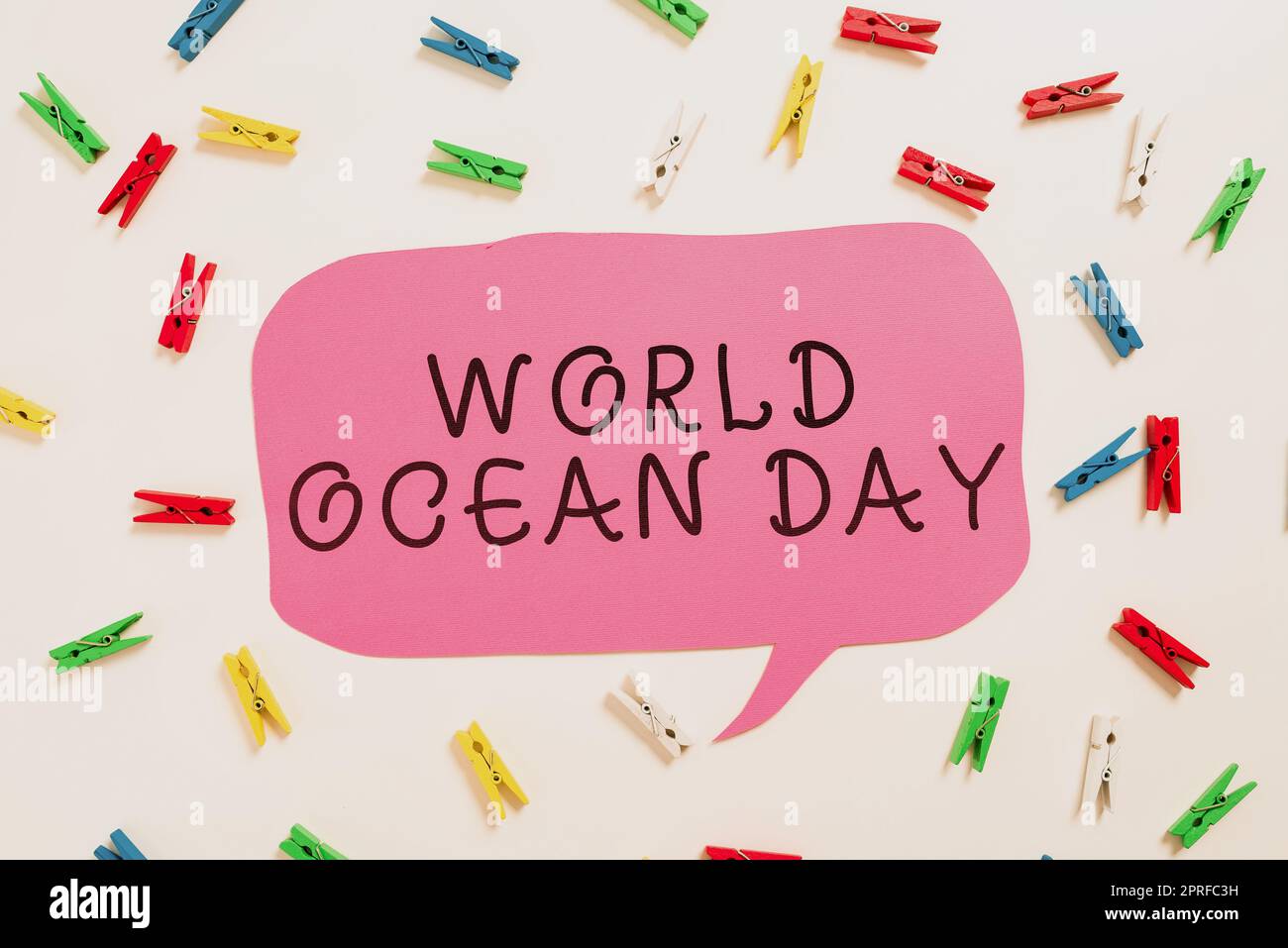 Conceptual display World Ocean Day. Internet Concept Worldwide ...