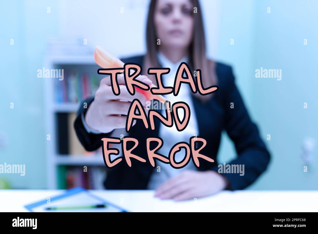 Text caption presenting Trial And Error. Business approach Lear ...
