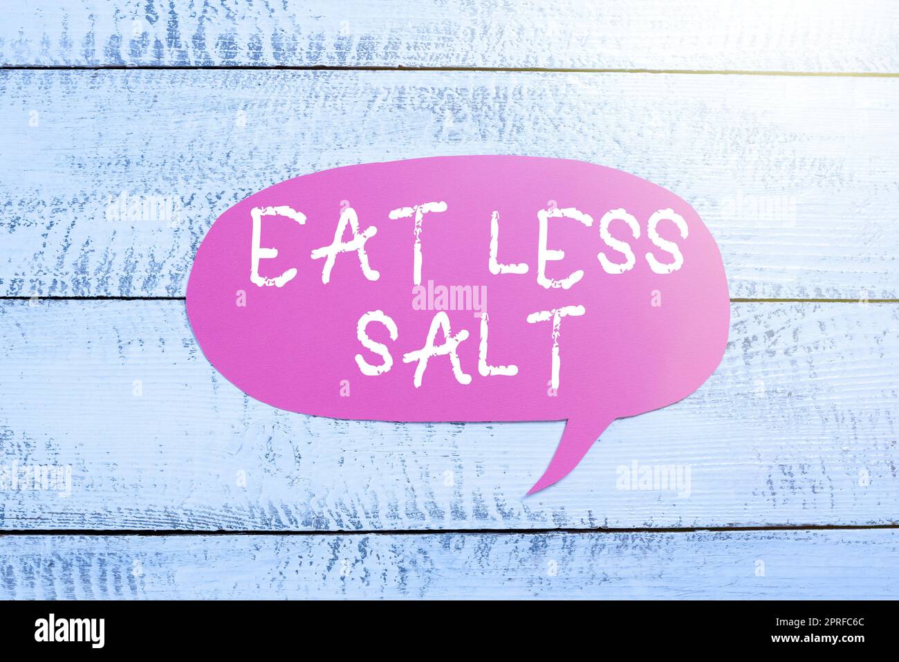 Writing displaying text Eat Less Salt. Business concept Reduce the ...