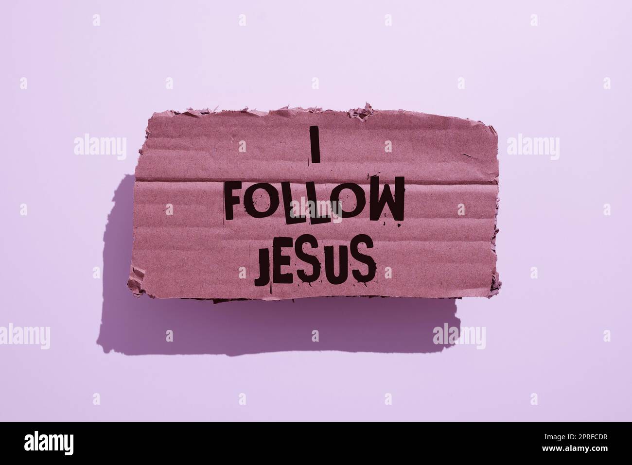 Text showing inspiration I Follow Jesus. Word for Religious person with ...