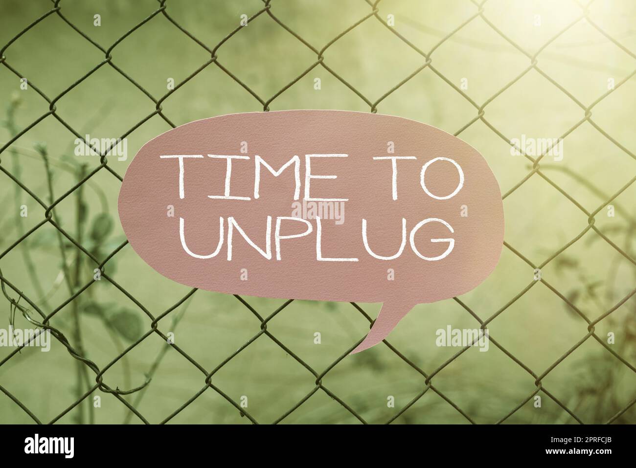 Sign displaying Time To Unplug. Concept meaning Relaxing giving up work ...