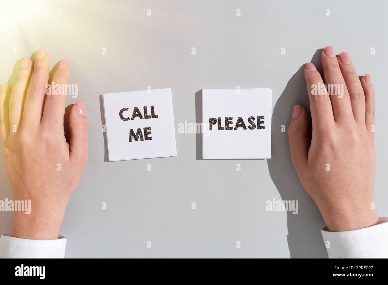 Text sign showing Call Me Please. Business showcase Asking for ...
