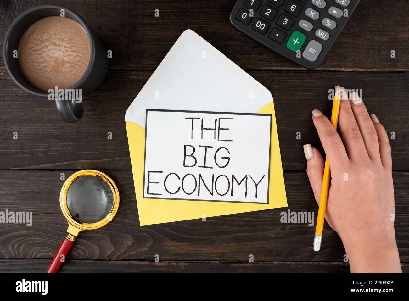 Inspiration showing sign The Big Economy. Business showcase Global ...