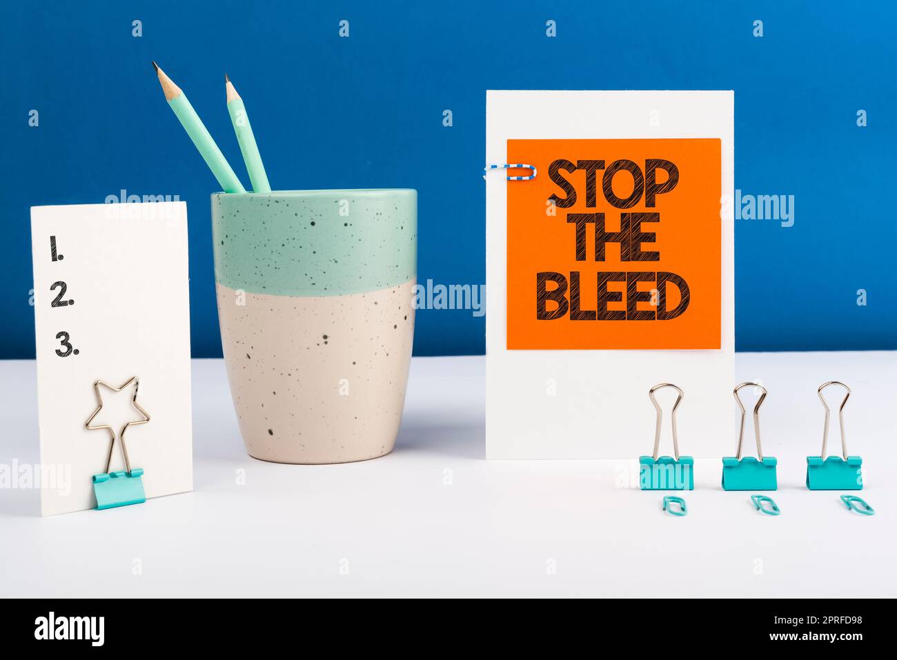 Conceptual display Stop The Bleed. Concept meaning Medical treatment ...