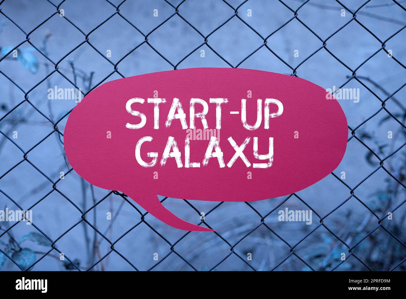 Sign displaying Start Up Galaxy. Business showcase Newly emerged business created by new ...