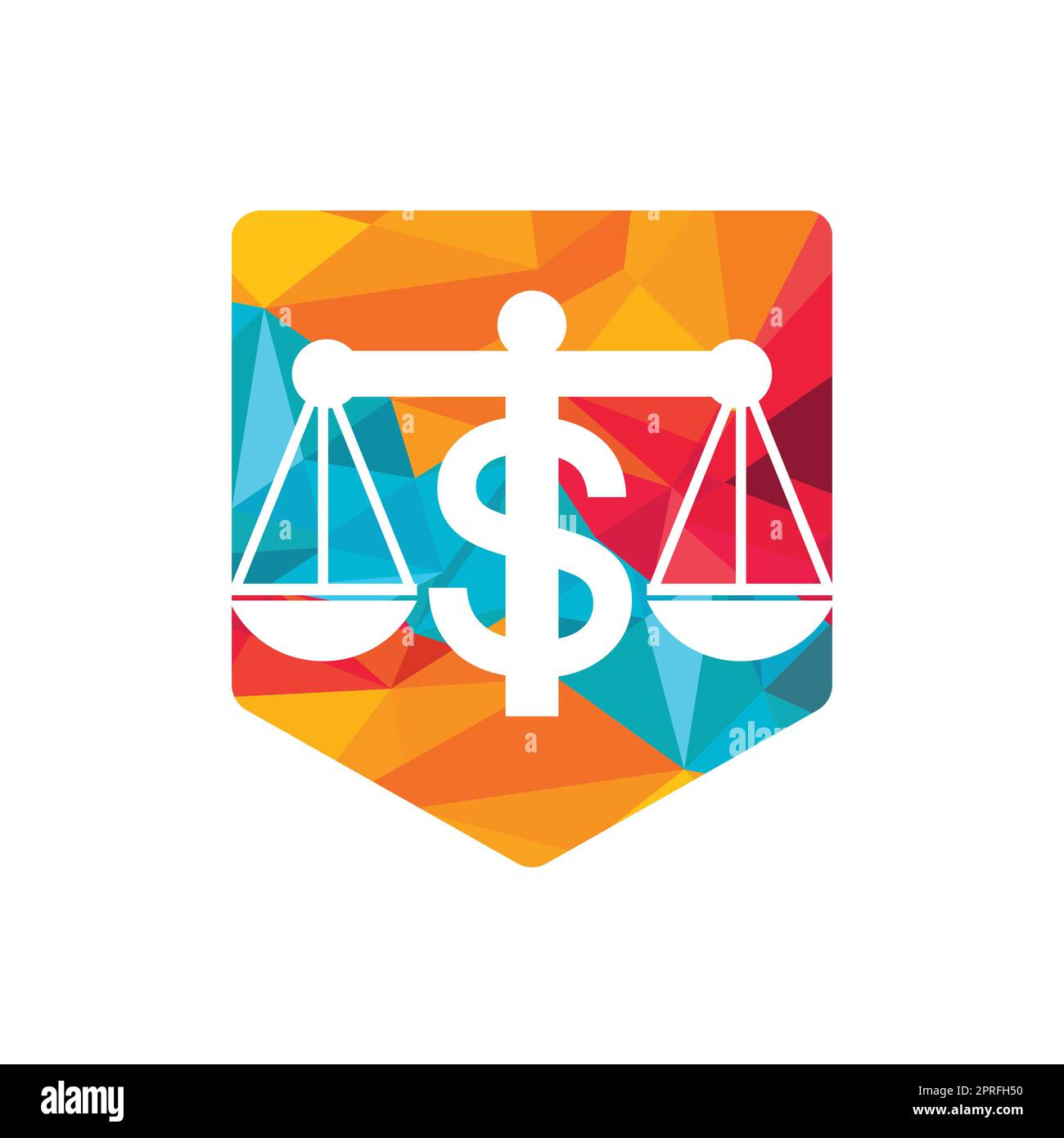 Money scale vector logo design. Dollar balance finance logo concept ...