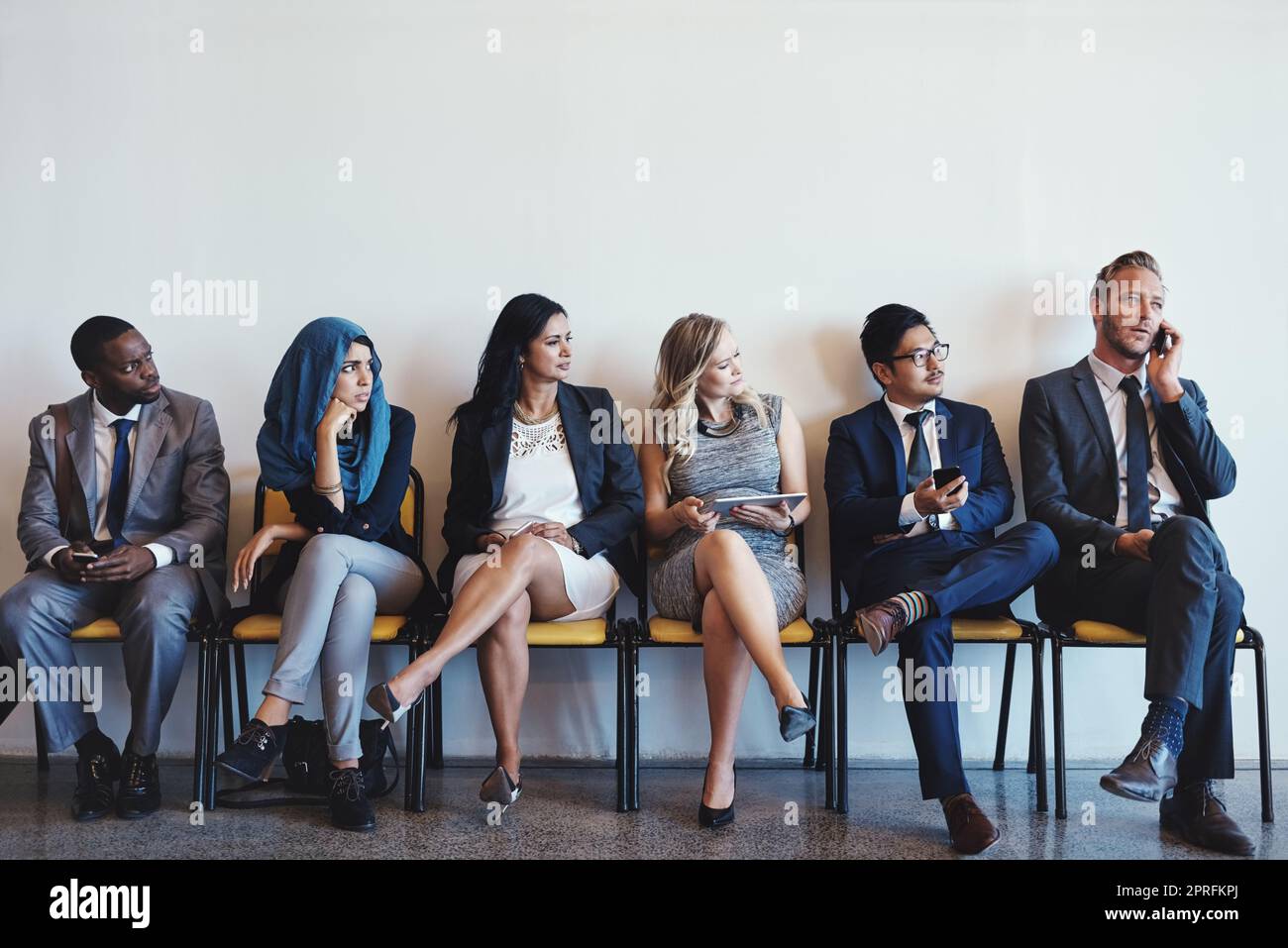 Job interview waiting man woman hi-res stock photography and images - Alamy
