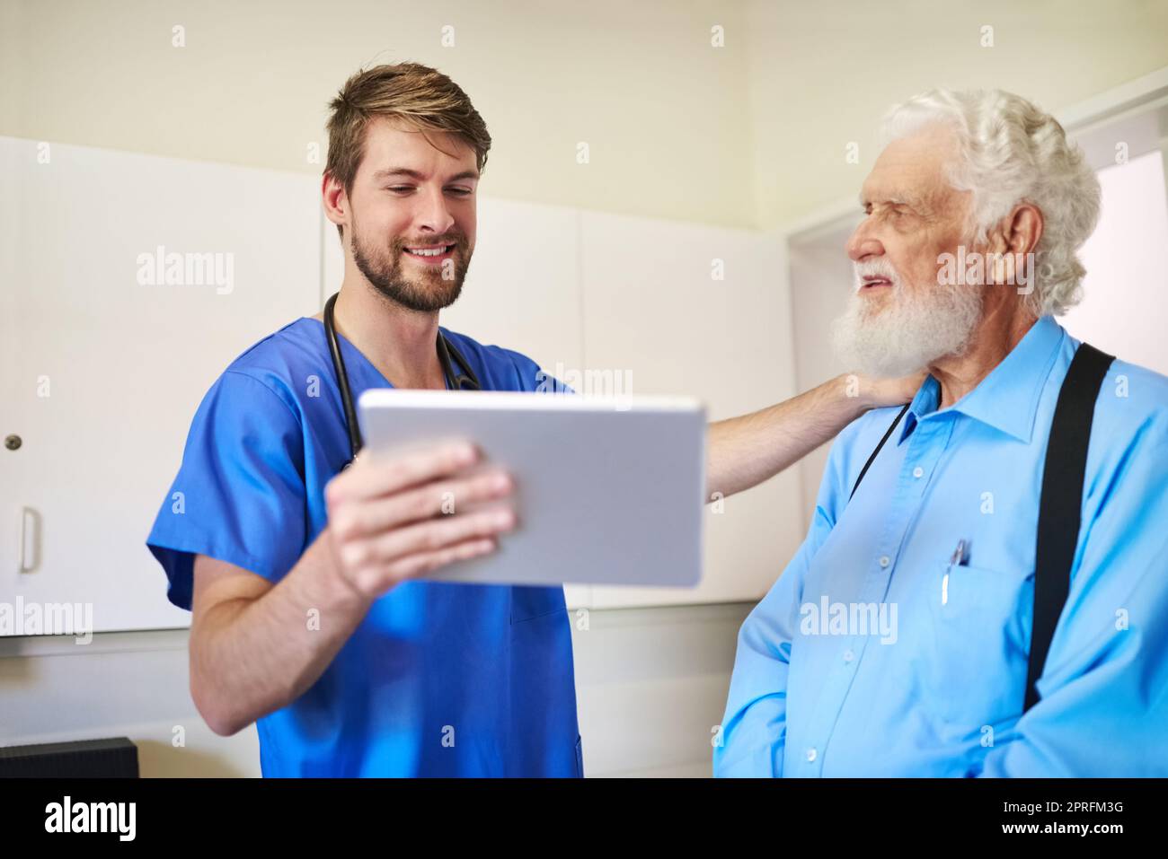 You should be very satisfied with these results. a young doctor ...