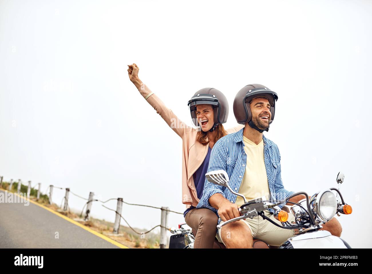 Two men ride on motorcycle hi-res stock photography and images - Alamy