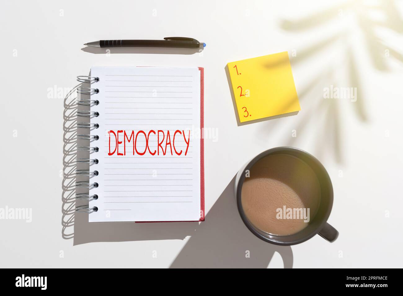 Writing displaying text Demo Cracy. Business overview freedom of the ...