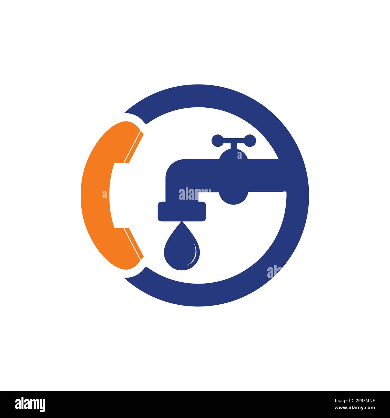 Plumber service call vector logo design. Water service logo concept ...
