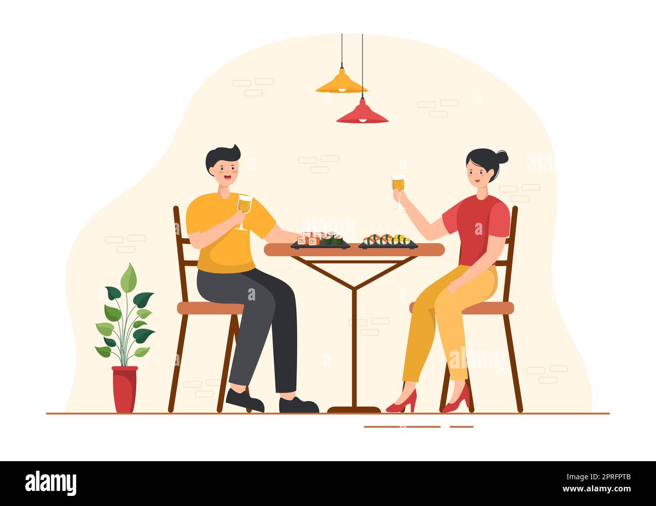 Sushi Bar Japan Asian Food or Restaurant of Sashimi and Rolls for ...