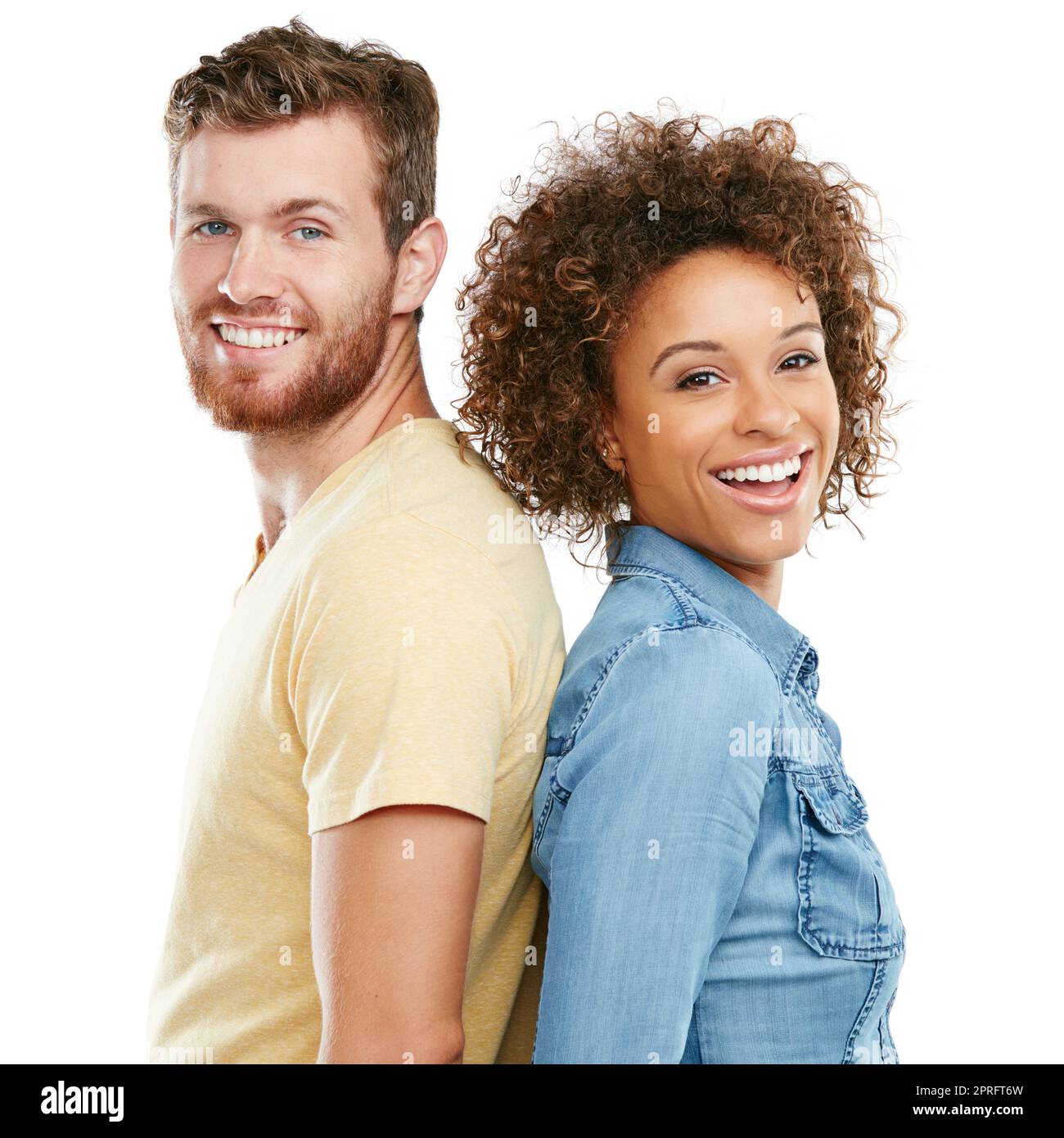 Were beyond happy. Studio portrait of an affectionate young couple ...