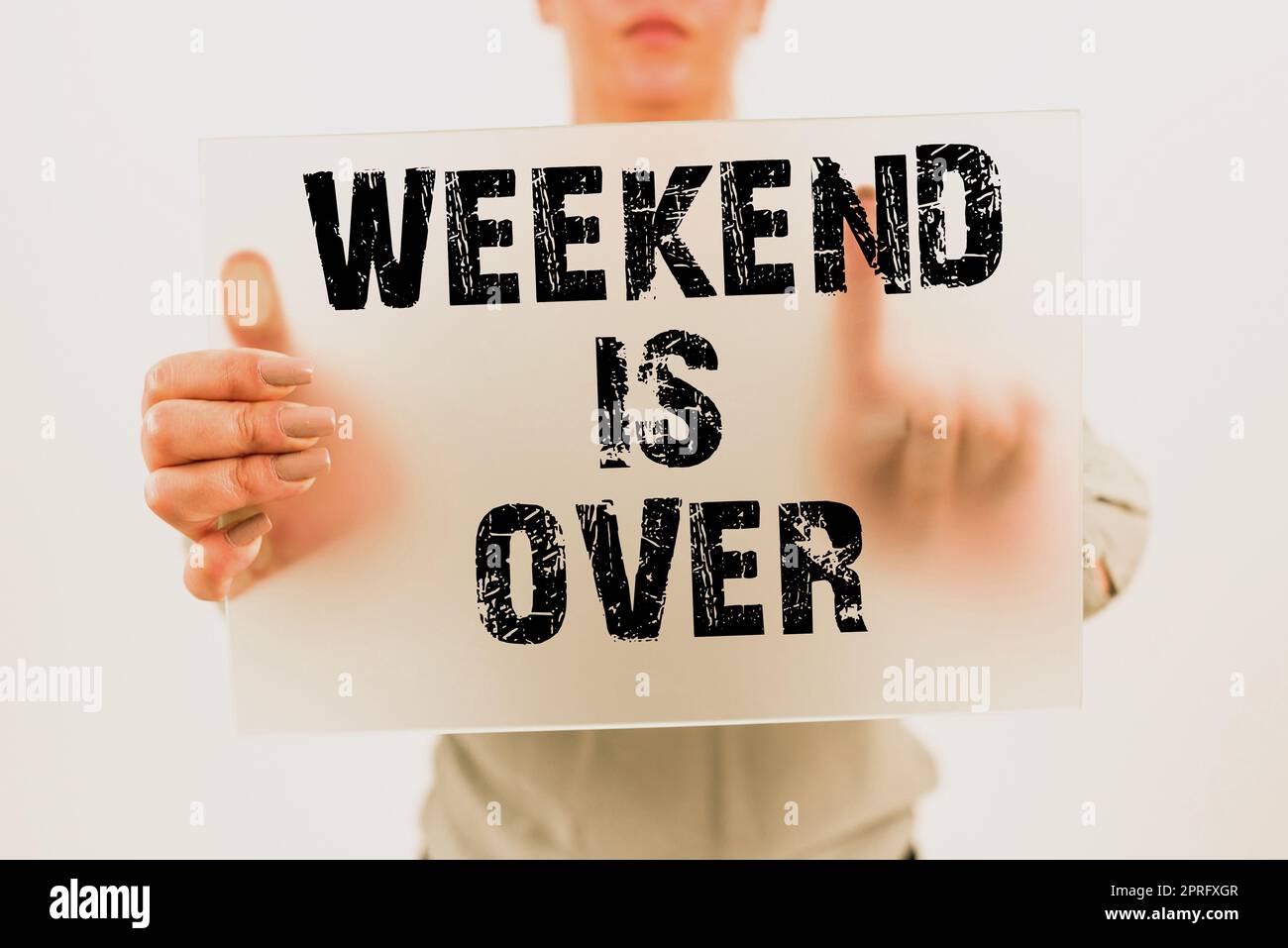 Conceptual caption Weekend Is Over. Business overview Time for relax ...