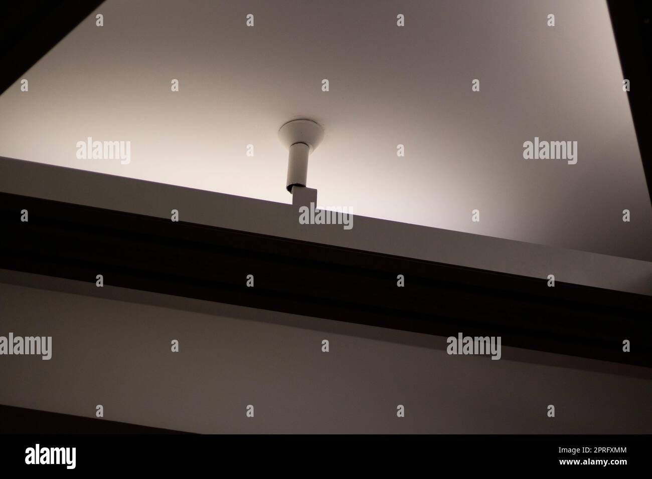 Light design. Lighting equipment on ceiling. Architecture details Stock ...