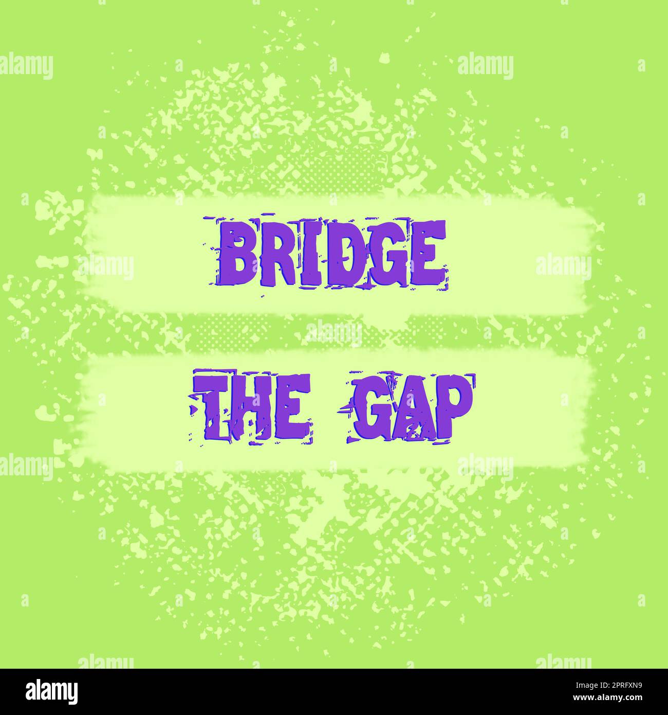 Text sign showing Bridge The Gap, Concept meaning Overcome the ...