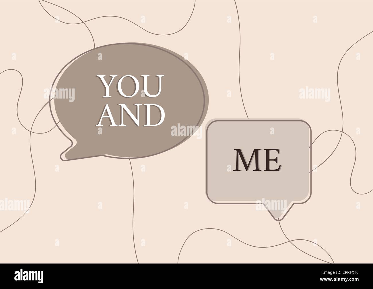 Hand writing sign You And Me, Word for Couple Relationship compromise ...