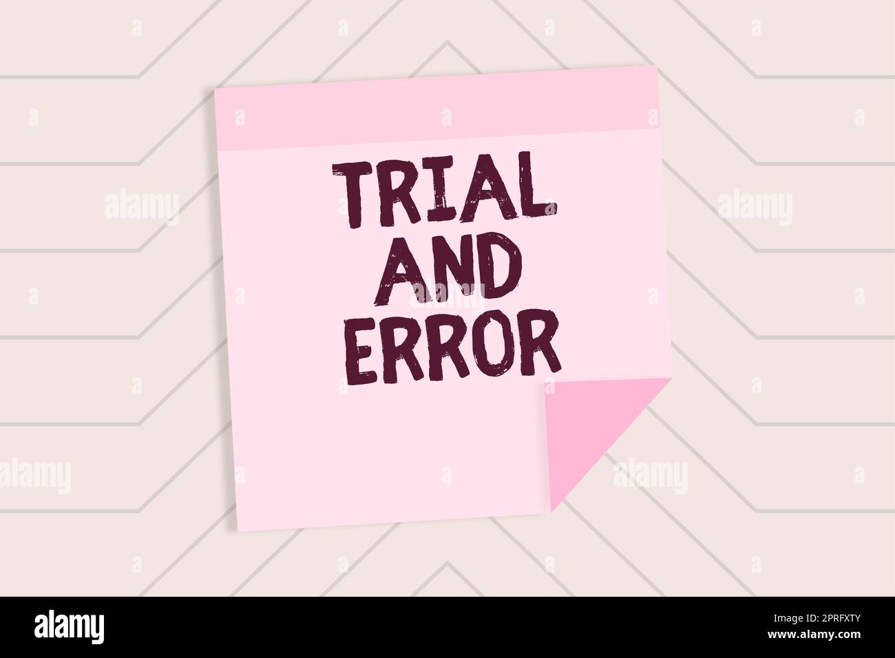 Inspiration showing sign Trial And Error, Conceptual photo Lear ...