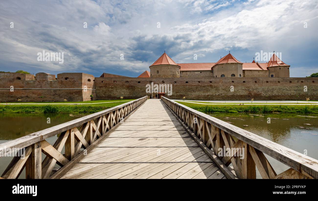 The castle of Fagaras in Romania Stock Photo - Alamy