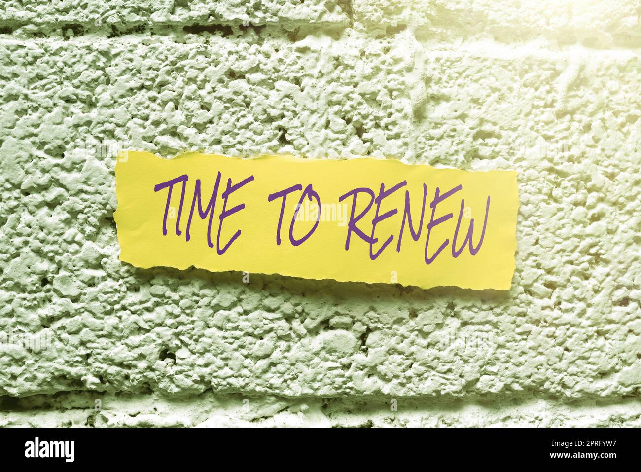 Inspiration showing sign Time To Renew. Business concept Continue the ...