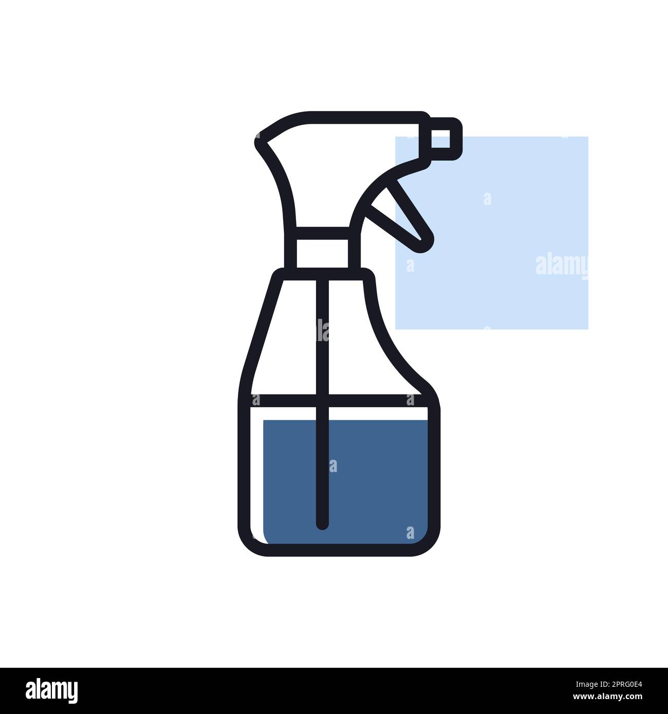 Cleaning spray bottle vector icon. Coronavirus. Graph symbol for ...