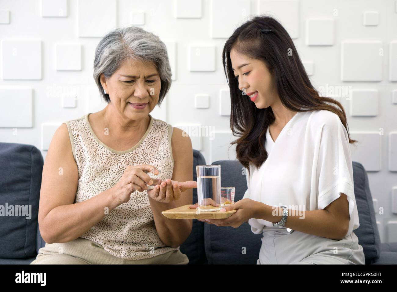 Medicine health care woman hi-res stock photography and images - Alamy