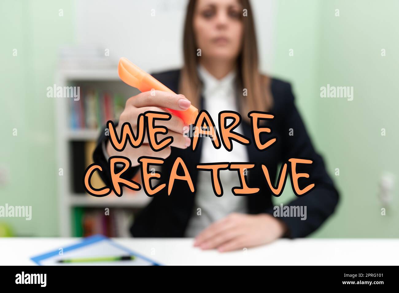Inspiration showing sign We Are Creative. Business concept To have a ...