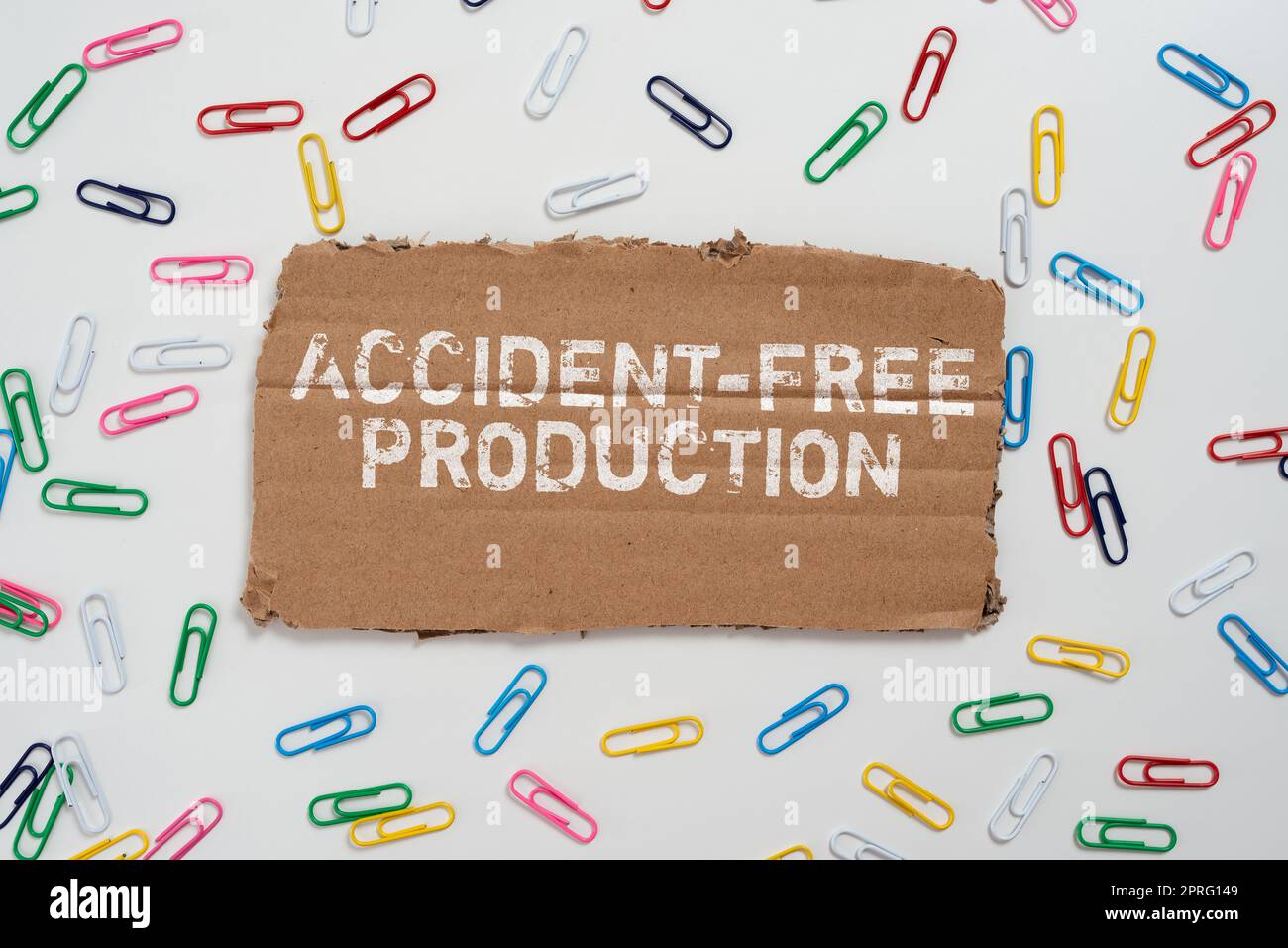 Writing displaying text Accident Free Production. Business overview ...