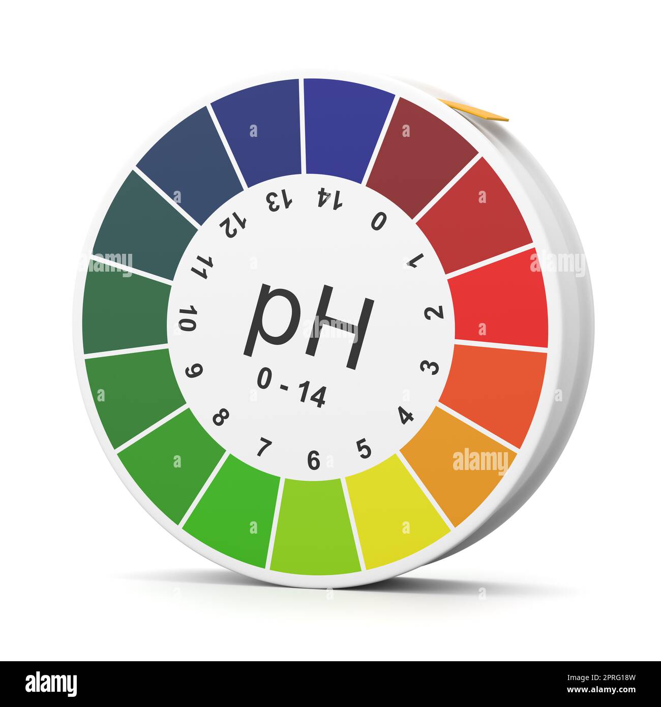 Litmus Paper Wheel Isolated on White Stock Photo - Alamy