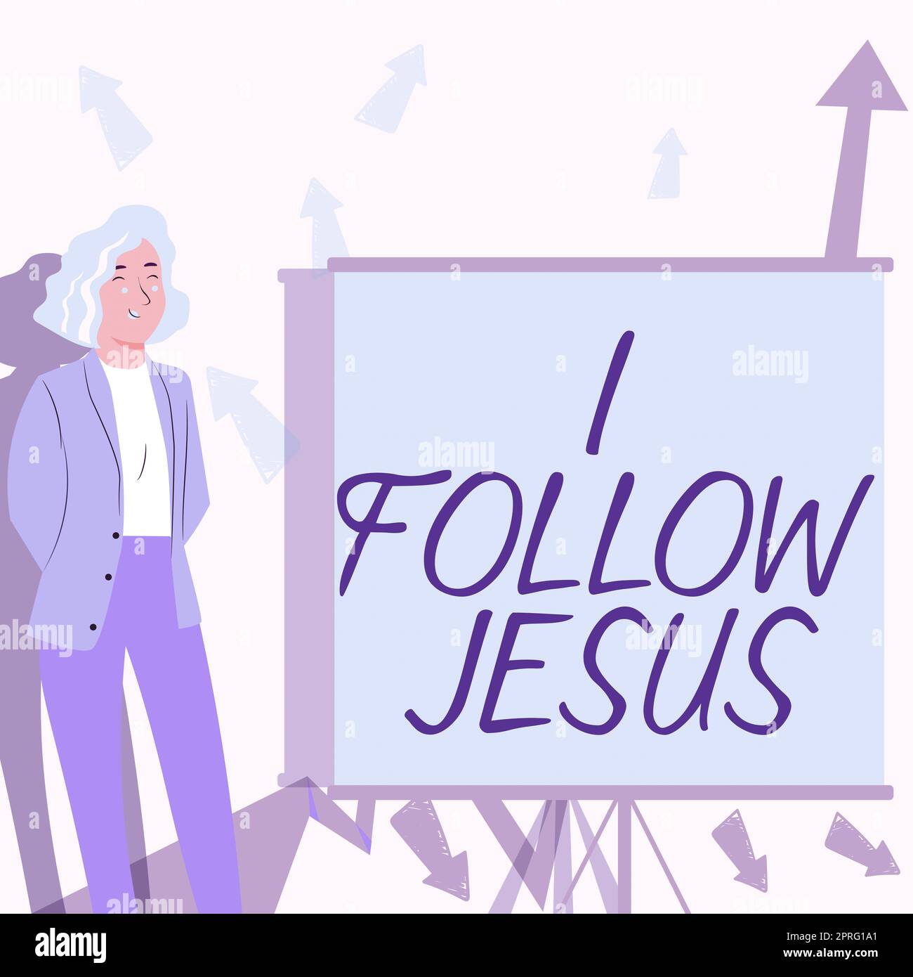 Writing displaying text I Follow Jesus, Word for Religious person with ...
