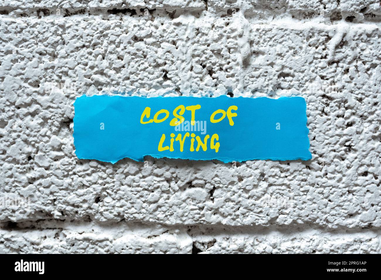 Text showing inspiration Cost Of Living. Business concept The level of ...