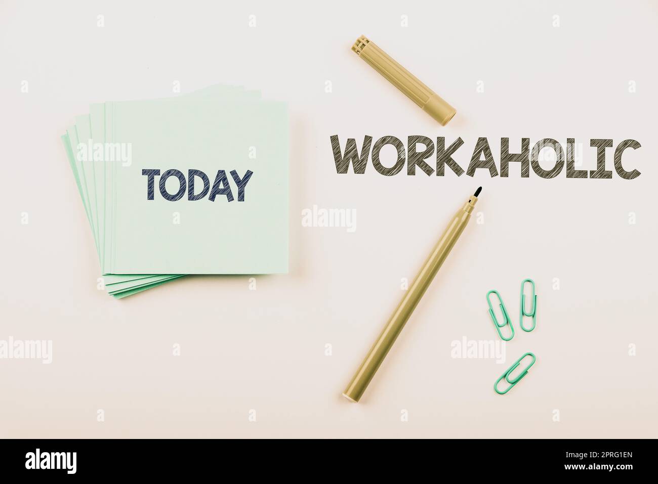 Conceptual display Workaholic. Concept meaning Person who compulsively ...