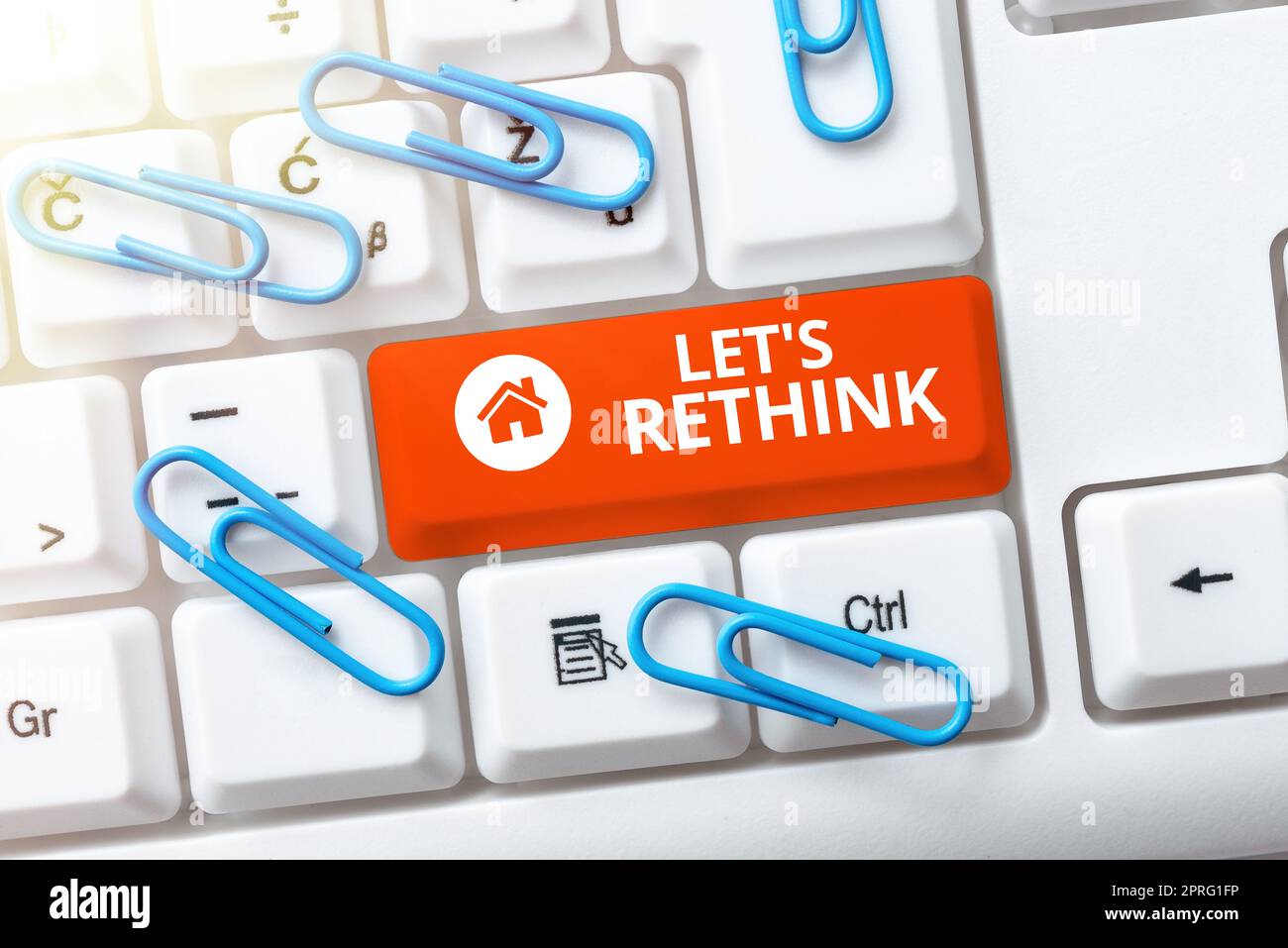 Text showing inspiration Let S Rethink. Business approach Give showing ...