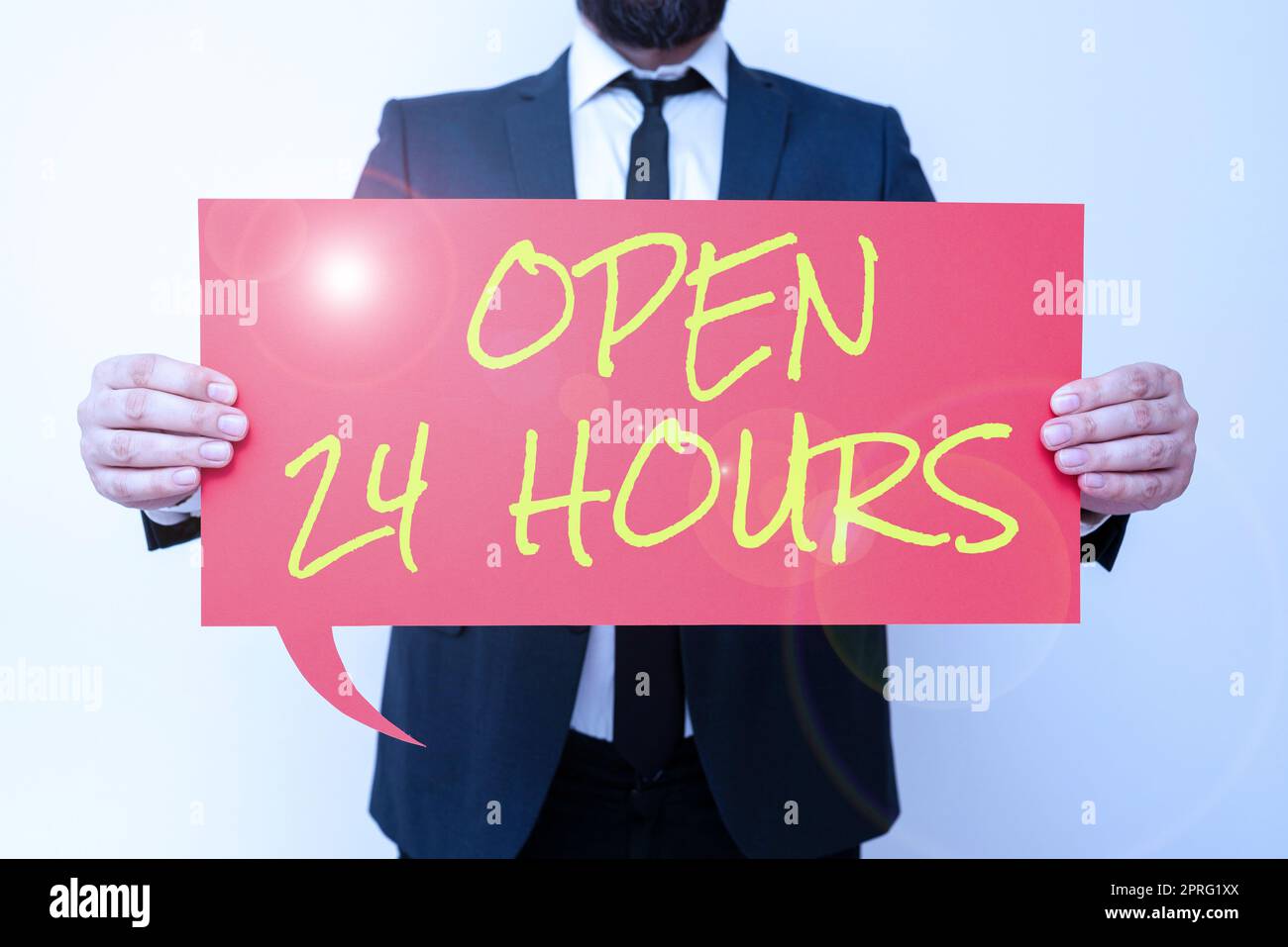Conceptual display Open 24 Hours. Business concept Working all day ...