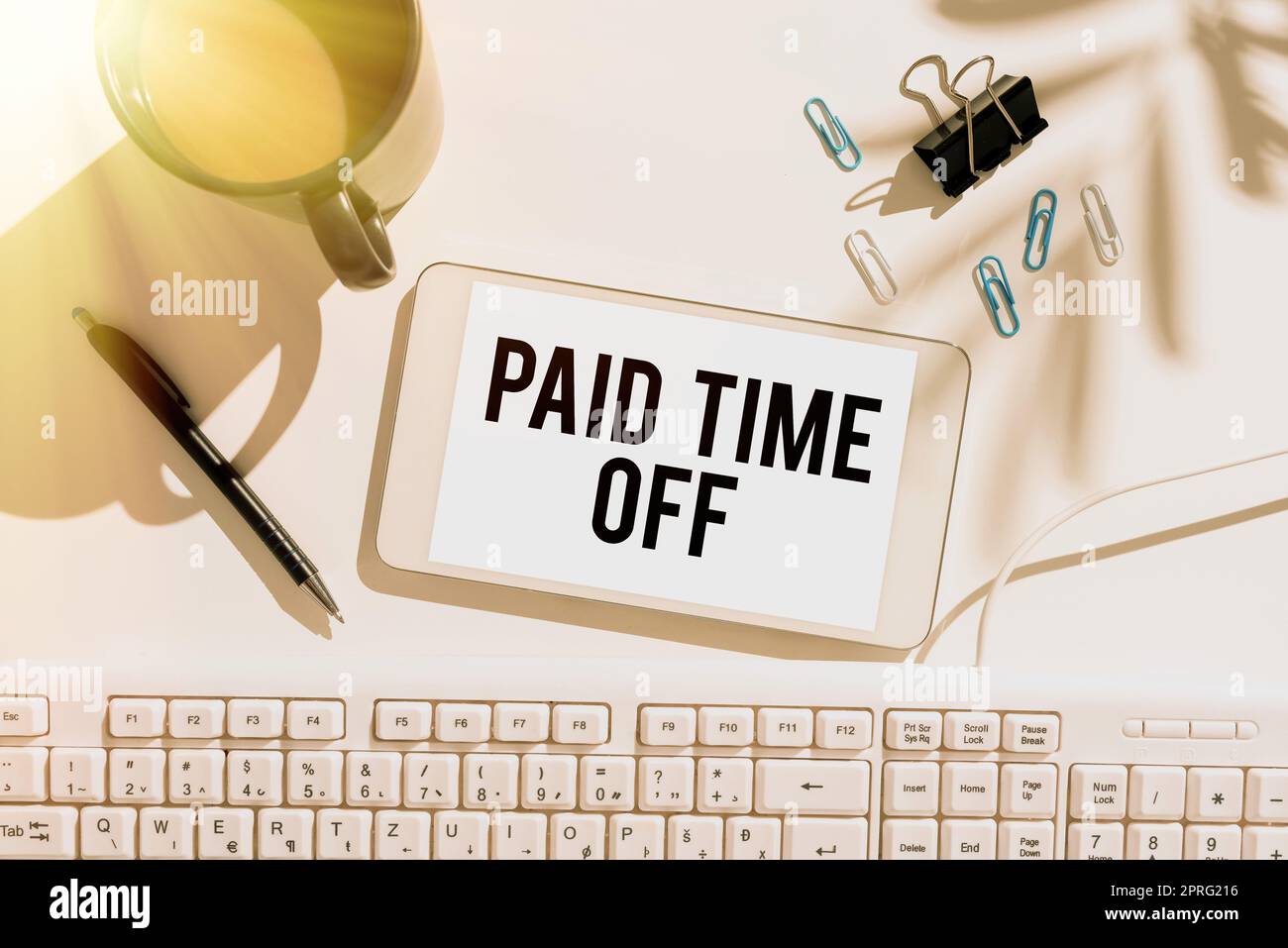 Writing displaying text Paid Time Off. Business approach Receiving ...