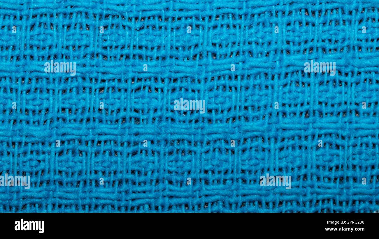 Blue fabric background with waffle pattern close up Stock Photo - Alamy