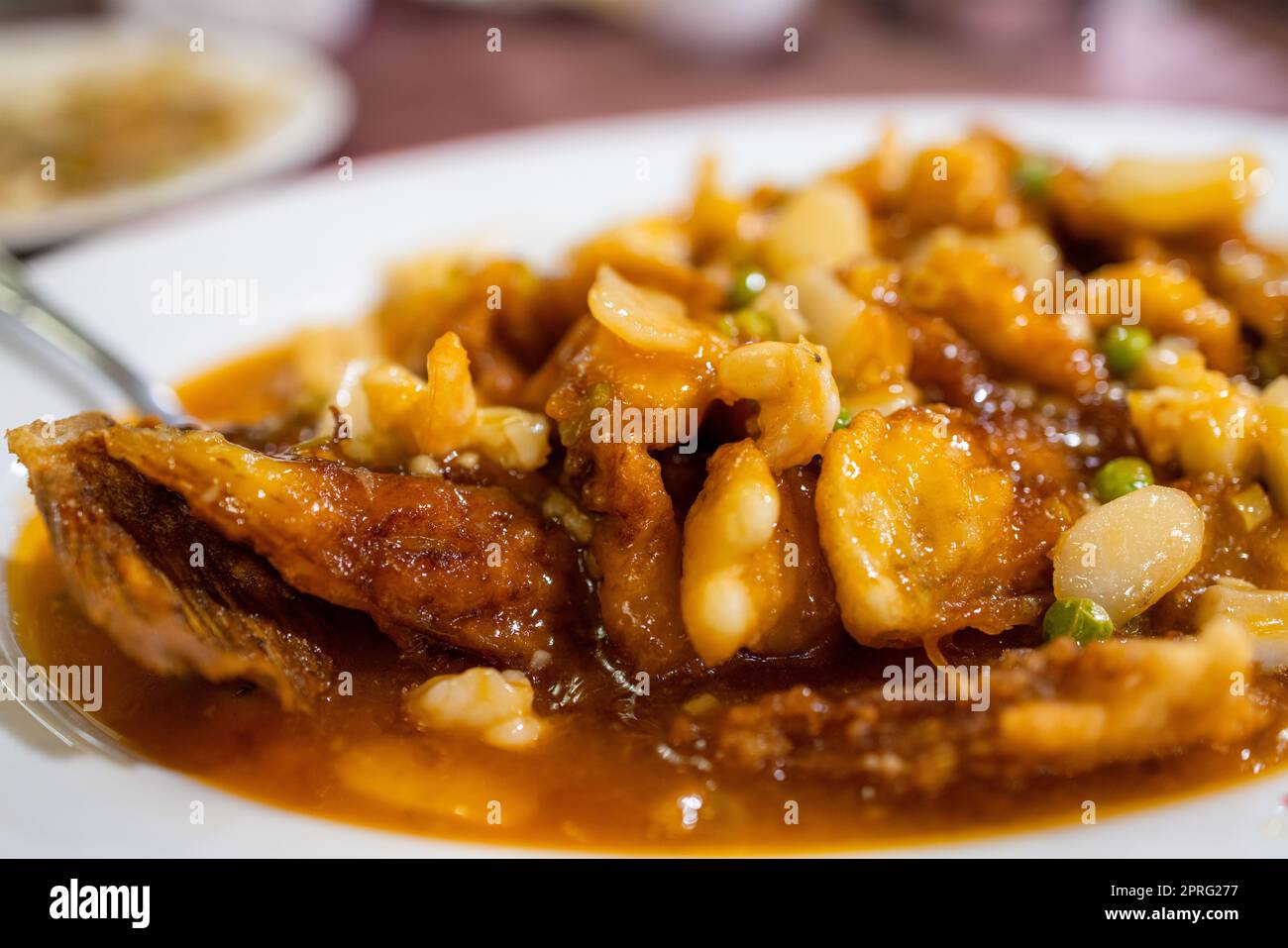 Squirrel Mandarin Fish dish in chinese restaurant Stock Photo - Alamy