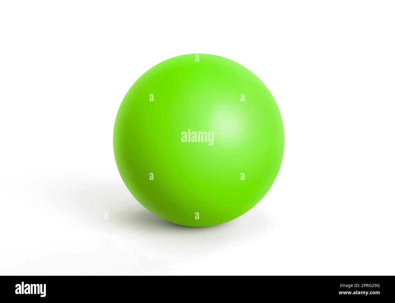Green spheres Isolated on white background. 3D render Stock Photo - Alamy