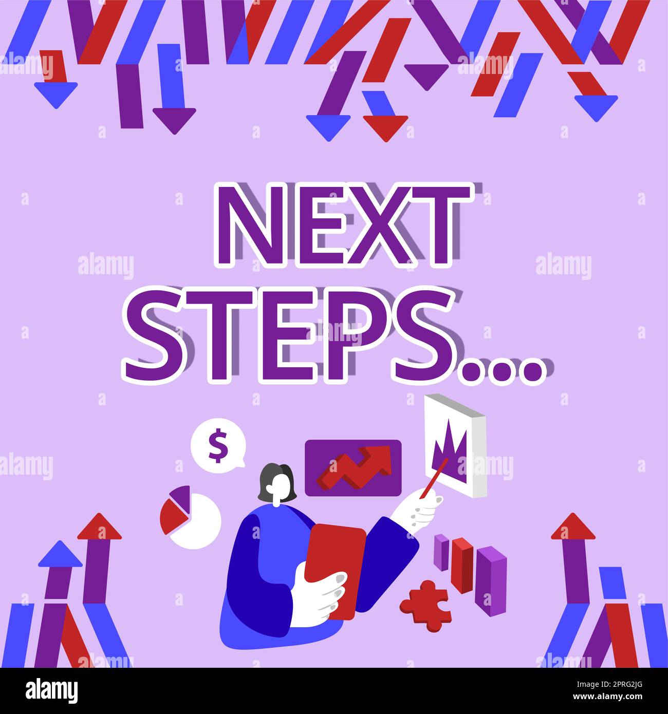 Inspiration showing sign Next Steps, Business overview Following Moves ...
