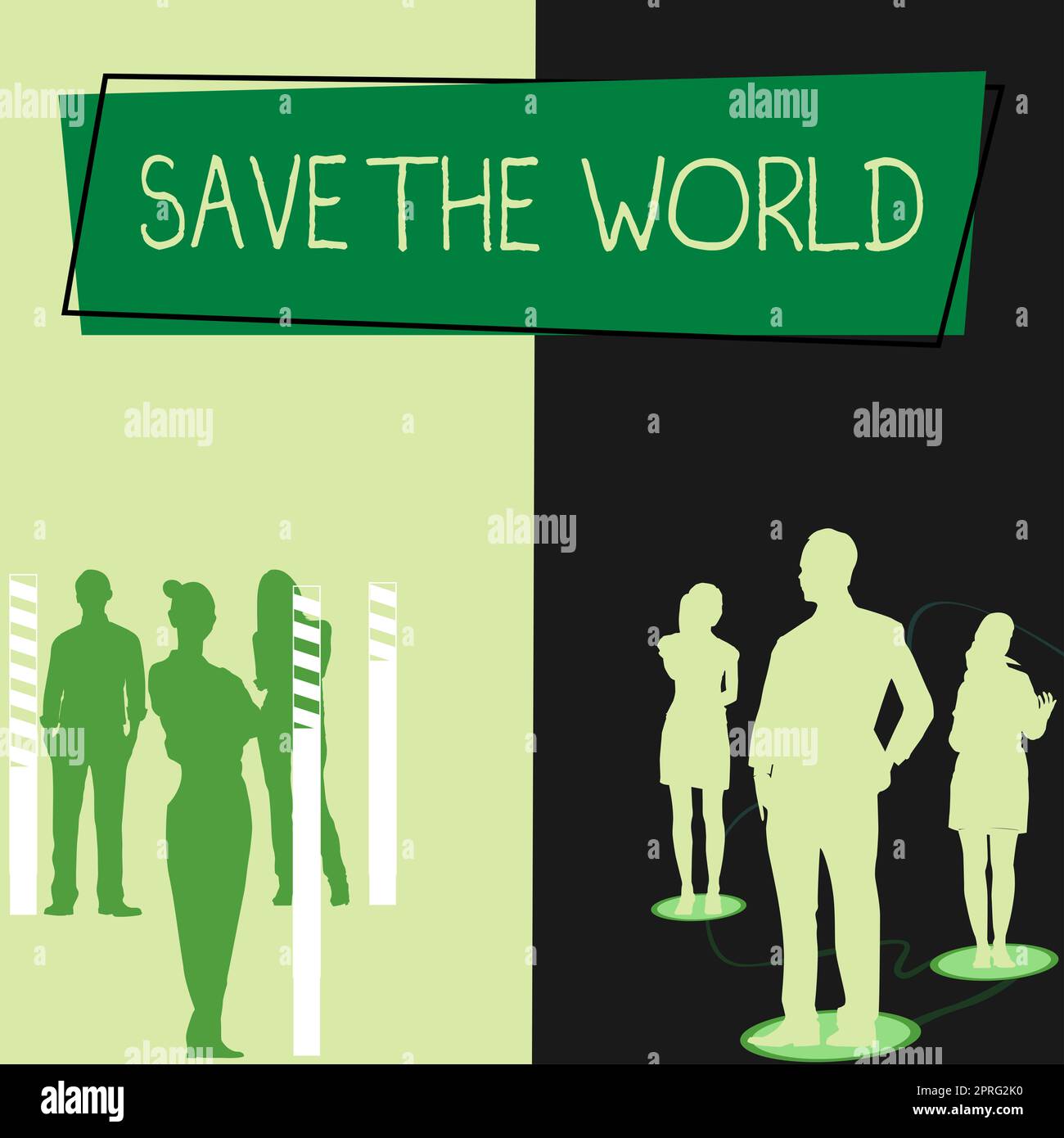 Sign displaying Save The WorldProtect the environment and the living ...