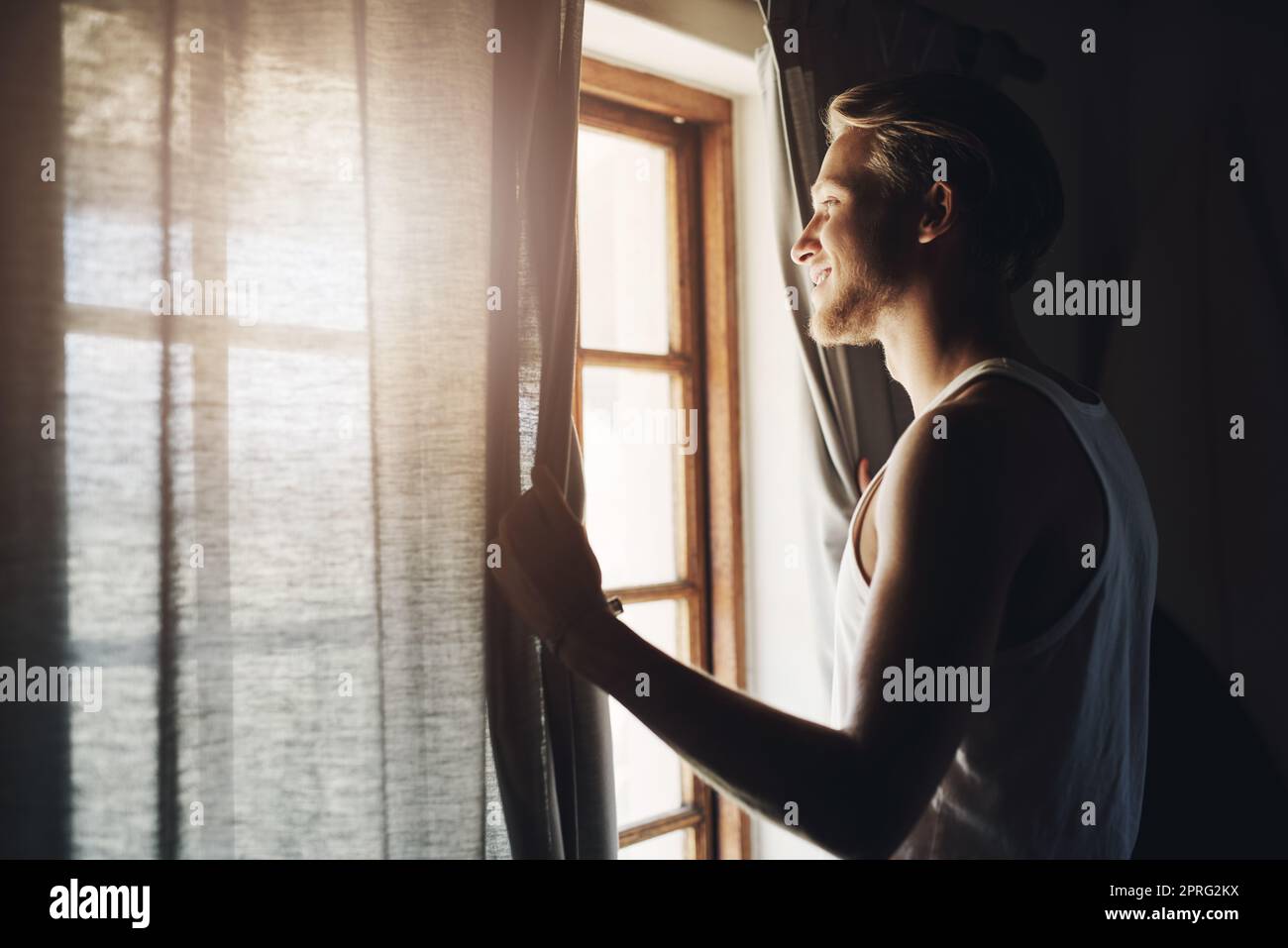 Looking put window hi-res stock photography and images - Alamy