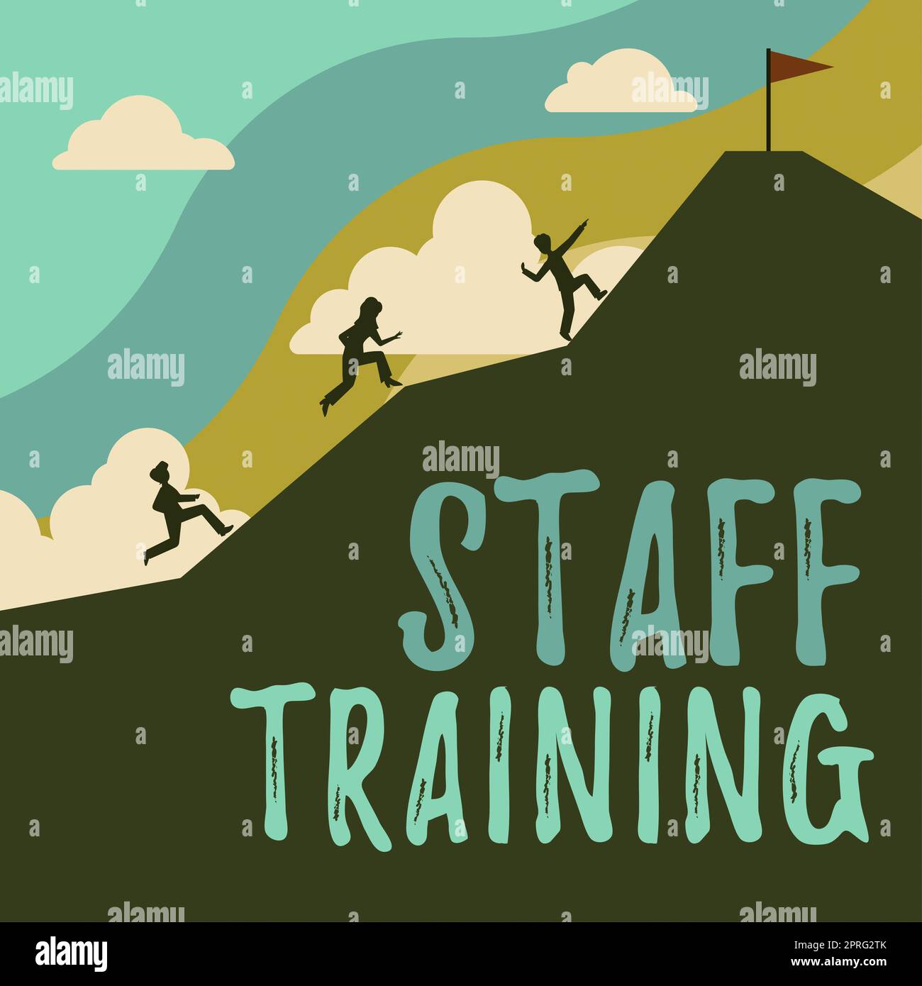 Text caption presenting Staff TrainingA program that helps employees to ...