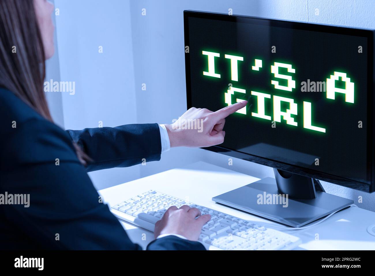 Sign displaying It S Is A Girl. Word for Expecting a baby cute pastel ...