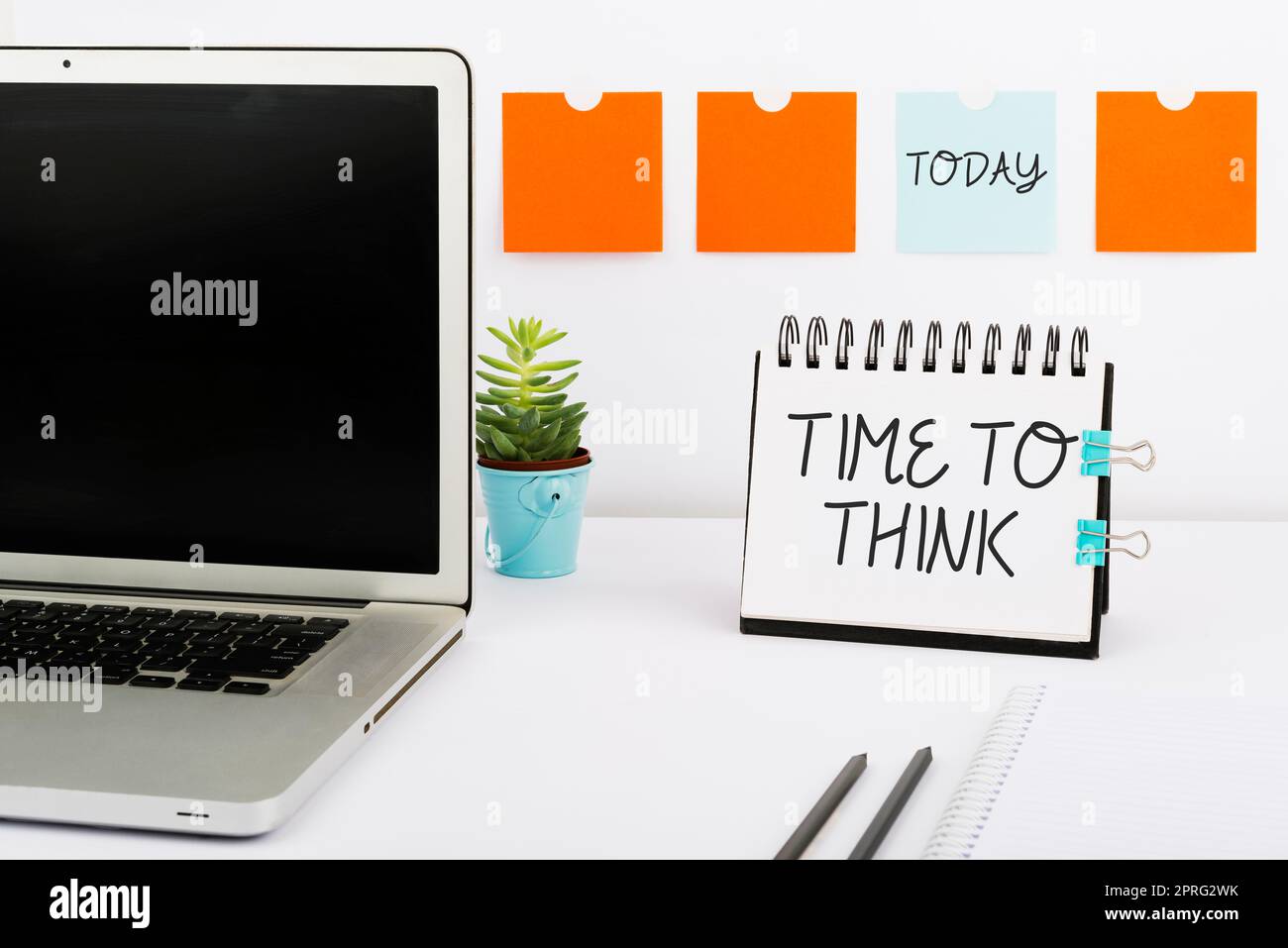 Text showing inspiration Time To Think. Conceptual photo Reconsider ...