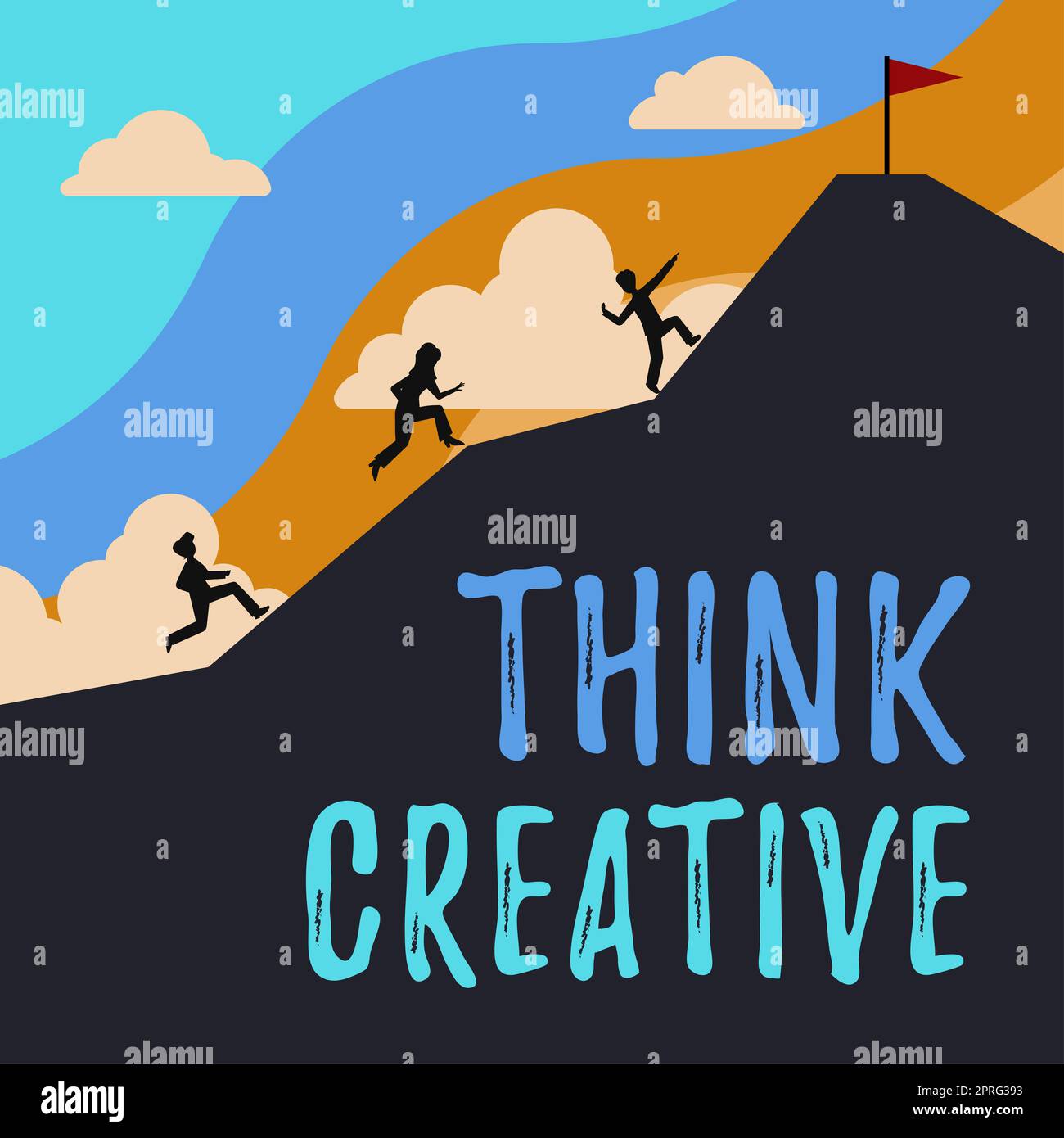 Conceptual caption Think CreativeThe ability to perceive patterns that ...