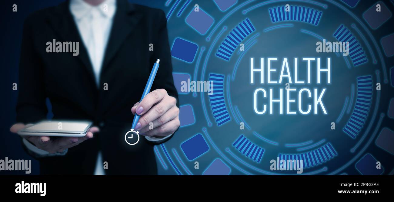 Text showing inspiration Health Check. Business concept Medical ...