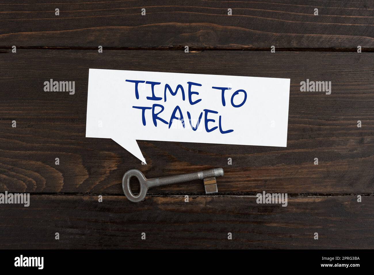 Sign displaying Time To Travel. Word for Moving or going from one place ...